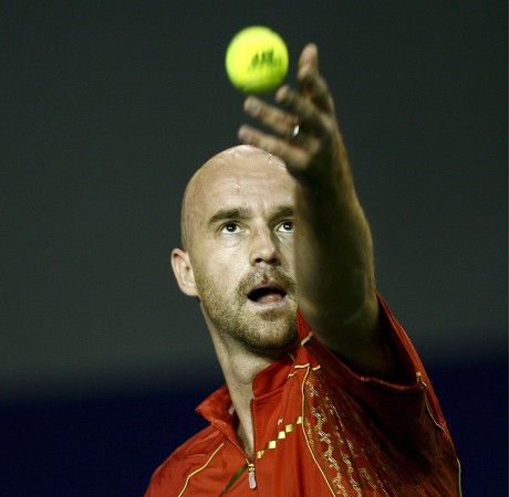 Robin Soderling Sweden Returns Ball Josselin Editorial Stock Photo ...