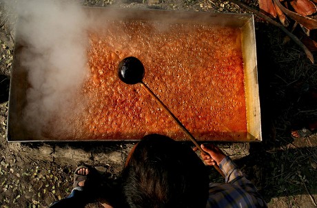 Indian Gur Makers Patal Mallik Prepares Editorial Stock Photo - Stock ...