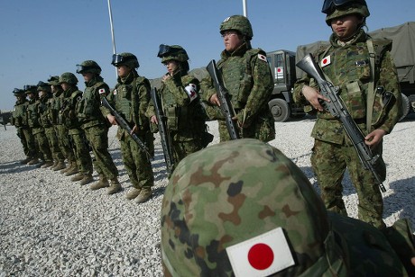 Group Female Japanese Soldiers Stands Attention Editorial Stock Photo ...