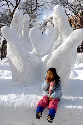 Fiveyearold Yume Omiya Eats Hot Yam Editorial Stock Photo - Stock Image ...