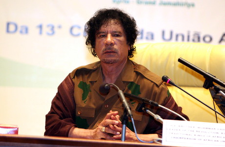 Libyan Leader African Union Chairperson Muammar Editorial Stock Photo ...