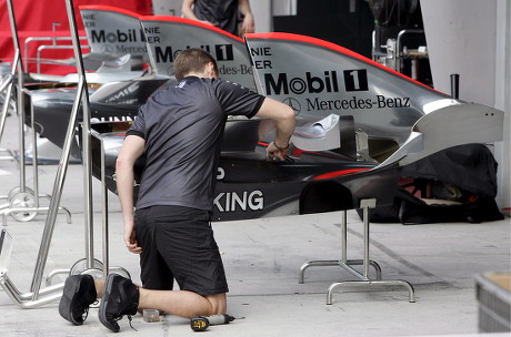 Mechanic Mclaren Mercedes F1 Team Works Editorial Stock Photo - Stock ...