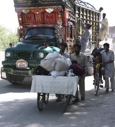 People Flee Mingora Main Town Restive Editorial Stock Photo - Stock ...