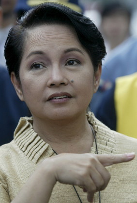 Philippine President Gloria Macapagalarroyo Gestures During Editorial Stock Photo - Stock Image ...