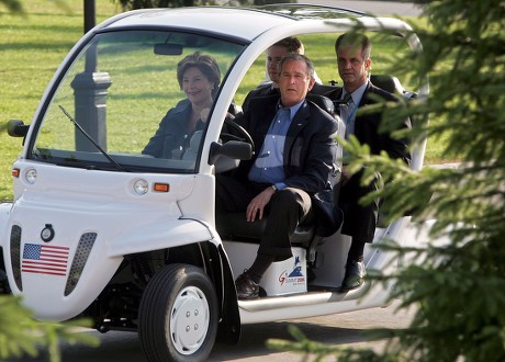 Us President George W Bush Drives Editorial Stock Photo - Stock Image ...
