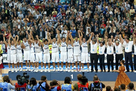Greek National Team Celebrates Podium After Editorial Stock Photo ...