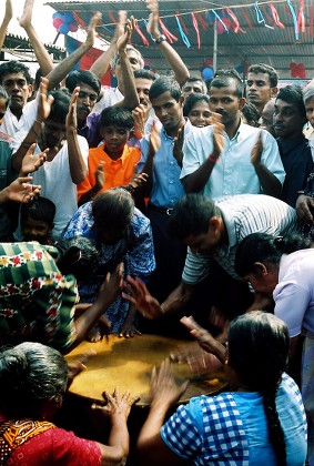 Jubilant Female Supporters Sri Lanka Freedom Editorial Stock Photo ...