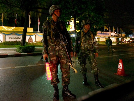 Armed Thai Soldiers On Street Bangkok Editorial Stock Photo - Stock ...
