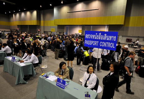 Passengers Wait Their Security Check After Editorial Stock Photo ...