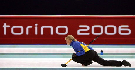 Swedens Anette Norberg Action Curling Womens Editorial Stock Photo ...