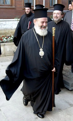 Archbishop Greece Christodoulos Leaves After His Editorial Stock Photo ...