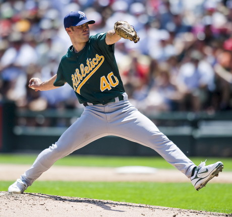 Oakland Athletics Starting Pitcher Rich Harden Editorial Stock Photo ...