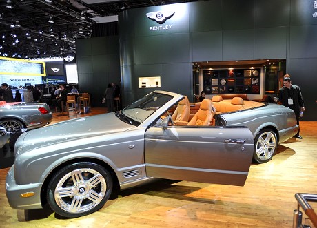 Bentley Automobile Displayed North American International Editorial ...