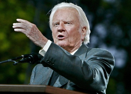 Evangelist Billy Graham Speaks First Night Editorial Stock Photo ...