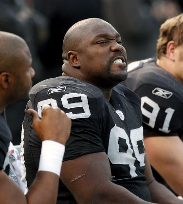 Oakland Raiders Warren Sapp Sits On Editorial Stock Photo - Stock Image ...