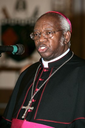 Roman Catholic Archbishop Emmanuel Milingo Speaks Editorial Stock Photo ...
