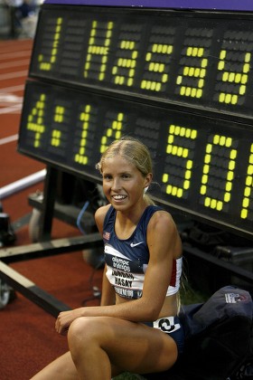 Jordan Hasay Poses Next Her Time Editorial Stock Photo - Stock Image ...