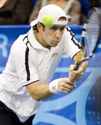 Benjamin Becker Germany Hits Backhand Robert Editorial Stock Photo ...