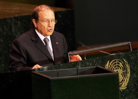 Algerian President Abdelaziz Bouteflika Speaks During Editorial Stock ...