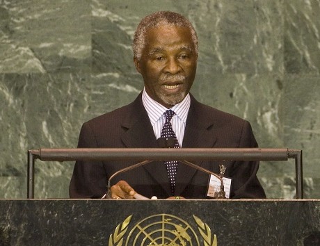 South African President Thabo Mbeki Speaks Editorial Stock Photo ...