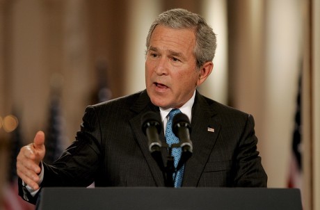 Us President George W Bush Speaks Editorial Stock Photo - Stock Image ...