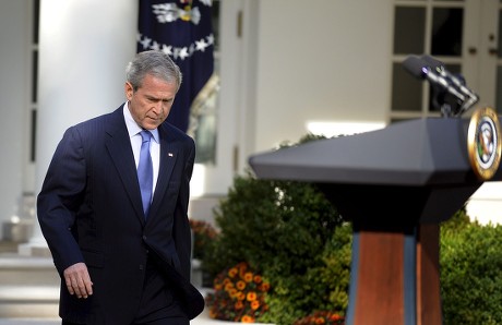 Us President George W Bush Walks Editorial Stock Photo - Stock Image ...