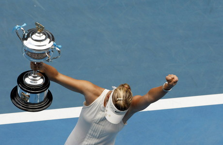 Maria Sharapova Russia Holds Her Trophy Editorial Stock Photo - Stock ...