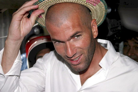 French Soccer Legend Zinedine Zidane Poses Editorial Stock Photo ...
