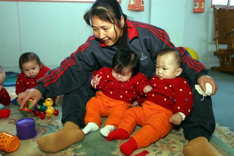 Chinese Orphans That Awaiting Adoption Play Editorial Stock Photo ...