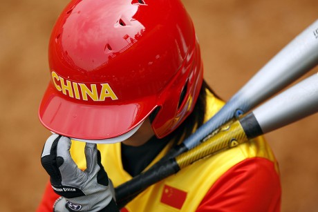 Chinas Zhou Yi Prepares Bat During Editorial Stock Photo - Stock Image ...