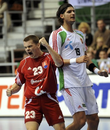 Slovakian Player Radoslav Antl L Celebrates Editorial Stock Photo ...