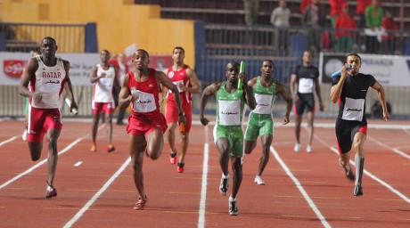 Runners Compete Mens 4x100m Race 11th Editorial Stock Photo - Stock ...