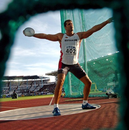 German Lars Riedel Prepares Discus Throw Editorial Stock Photo - Stock ...