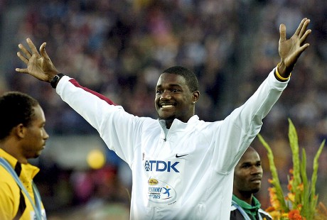 Justin Gatlin C Usa Spreads His Editorial Stock Photo - Stock Image ...