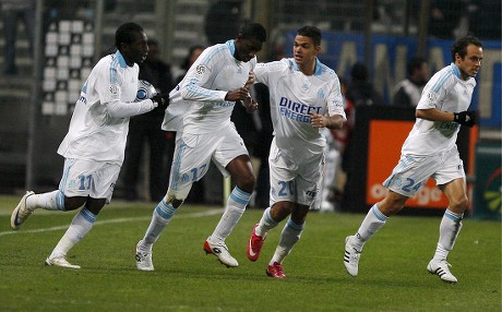 Mamadou Samassa 2l Olympique Marseille Celebrates Editorial Stock Photo ...