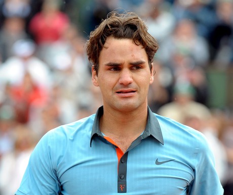 Roger Federer Switzerland Reacts After Defeating Editorial Stock Photo ...