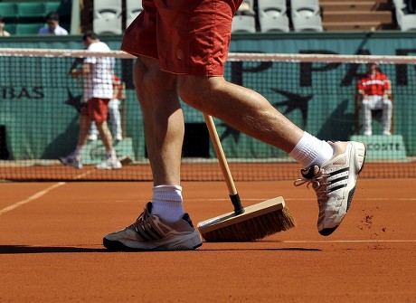 Grounds Staff Sweep Along Lines On Editorial Stock Photo - Stock Image ...
