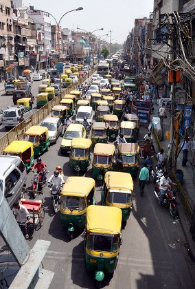 Vehicles Stuck Traffic Jam Crossing New Editorial Stock Photo - Stock ...