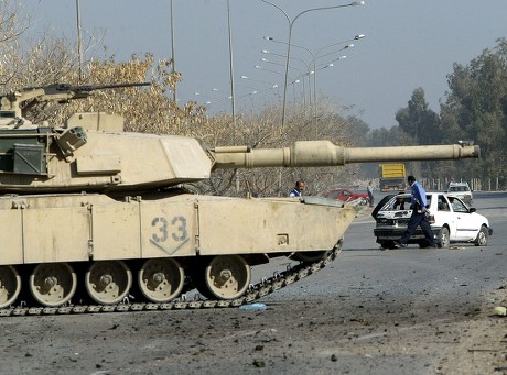 Iraqi Policemen Check Out Civilian Car Editorial Stock Photo - Stock ...