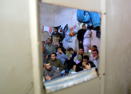 Number Iraqi Prisoners Sit Inside Hall Editorial Stock Photo - Stock ...