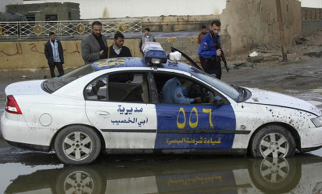 Iraqi Policeman Civilains Look Damaged Police Editorial Stock Photo ...