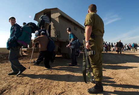 Israelis Pack Into Armourplated Israeli Military Editorial Stock Photo ...