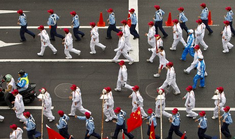 Torch Bearer C Runs Surrounded By Editorial Stock Photo - Stock Image ...