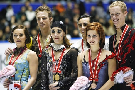 Winners Ice Dance Category Pose Medals Editorial Stock Photo - Stock ...