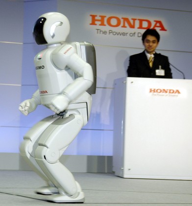 Nextgeneration Asimo Humanoid Robot Runs During Editorial Stock Photo ...