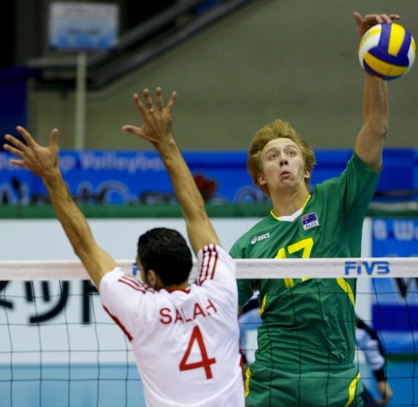 Australias Ace Spiker Paul Carroll R Editorial Stock Photo - Stock ...