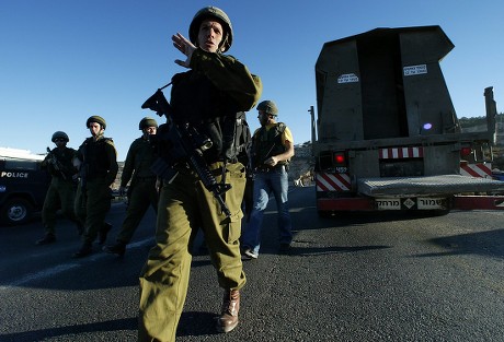 Israeli Soldiers Scene Palestinian Sniper Attack Editorial Stock Photo ...