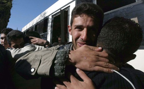 Palestinian Prisonars Hug Relatives After Being Editorial Stock Photo ...