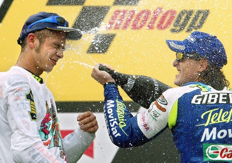 Spains Sete Gibernau R Sprays Champagne Editorial Stock Photo - Stock ...