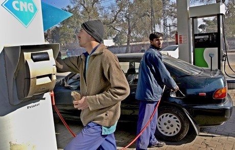 Vehicles Line Compressed Natural Gas Cng Editorial Stock Photo - Stock ...